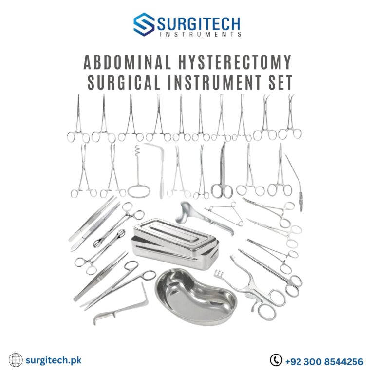 ABDOMINAL HYSTERECTOMY SURGICAL INSTRUMENT SET – Surgitech
